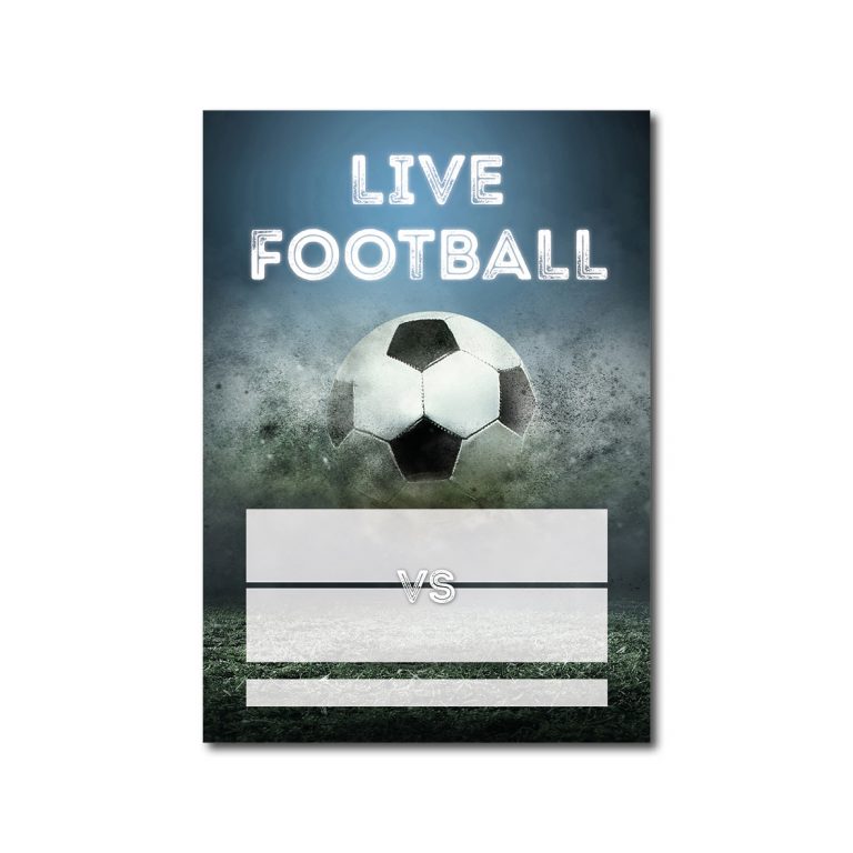 Live Football Next Match Fixture Poster – Lords Marketing Shop