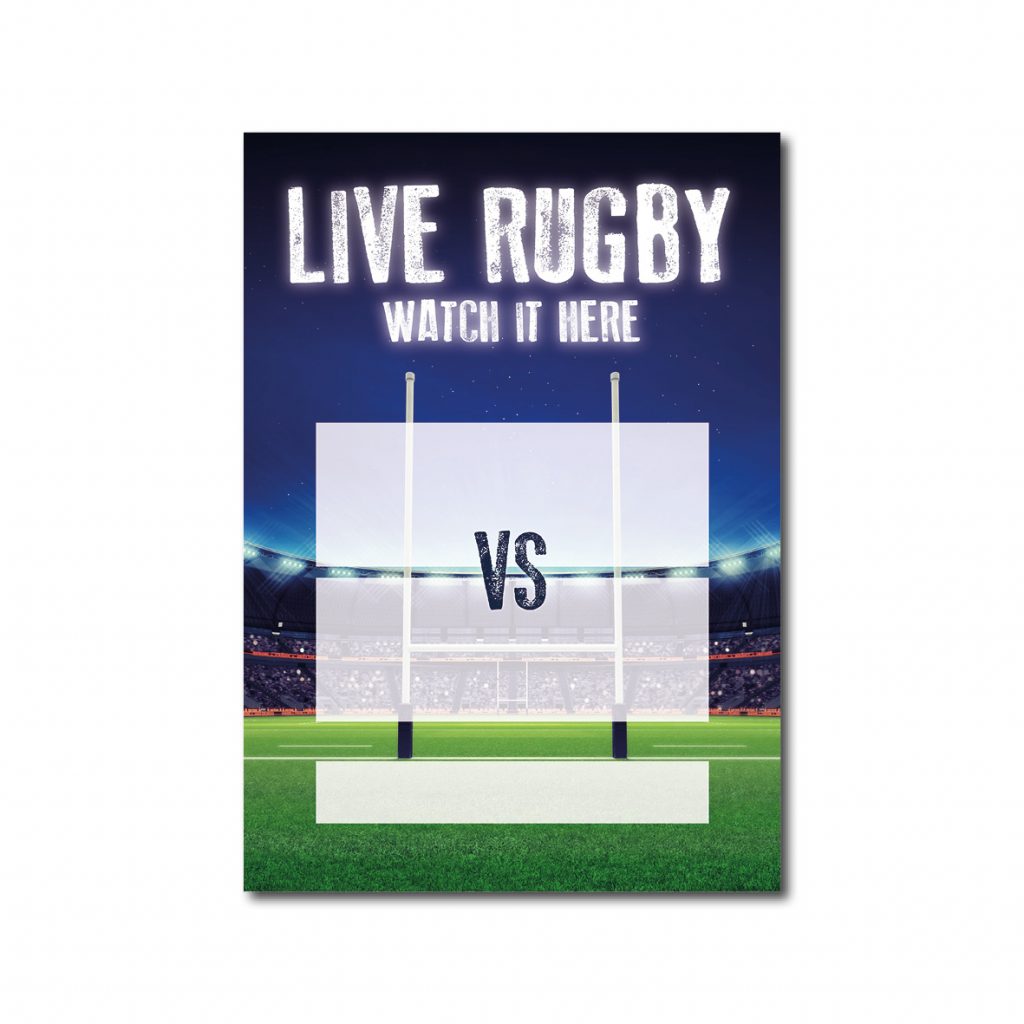 Rugby Watch It Here Poster – Lords Marketing Shop